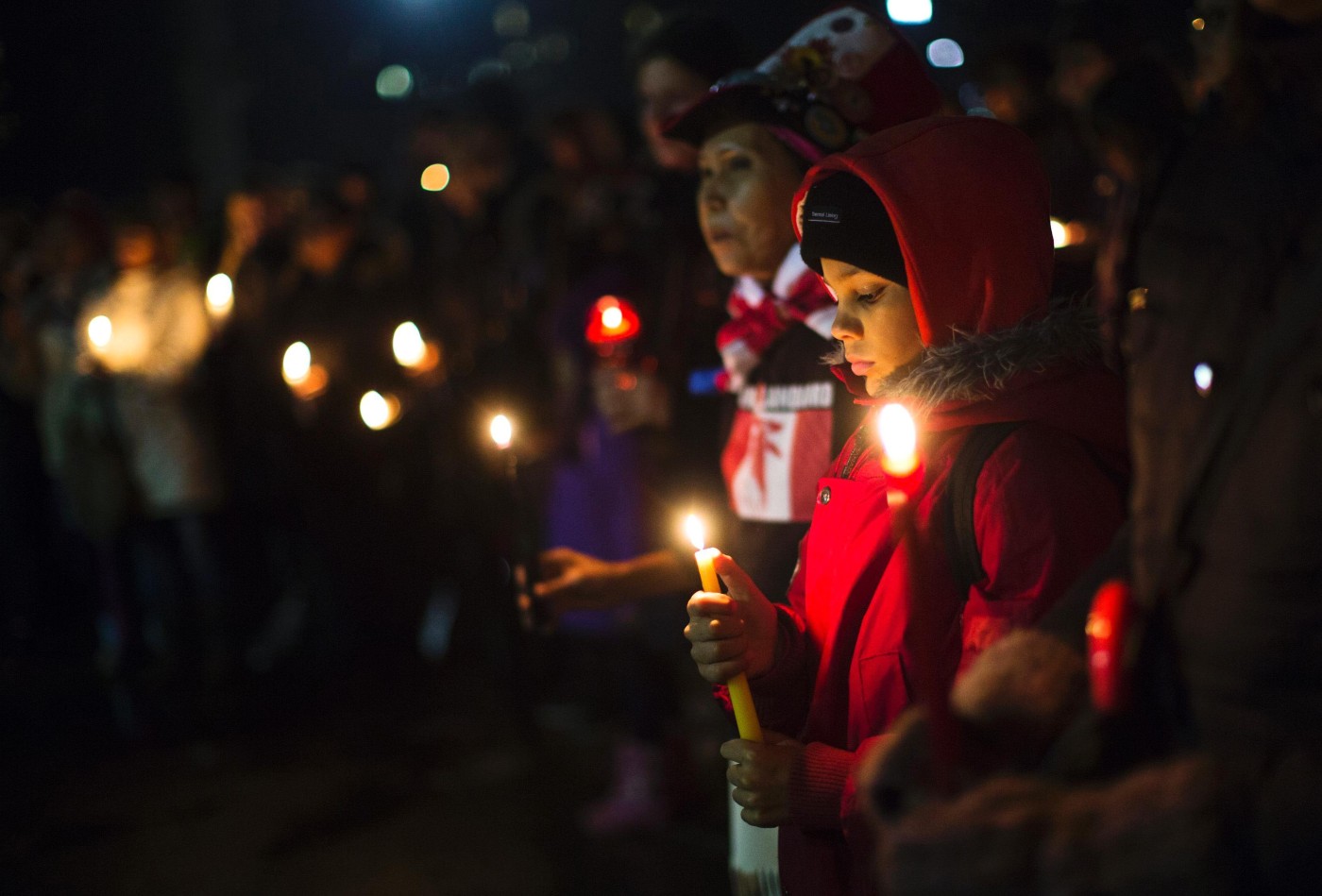 Participants take part in the "Idle No More" movement during a ...