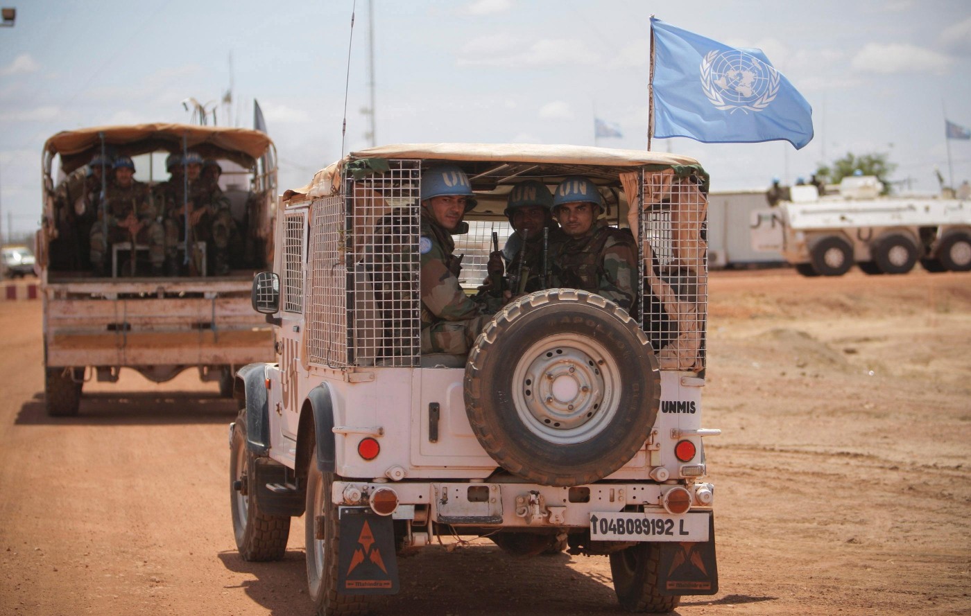 Indian Force Reserve Battalion troops, who have been deployed in Abyei ...
