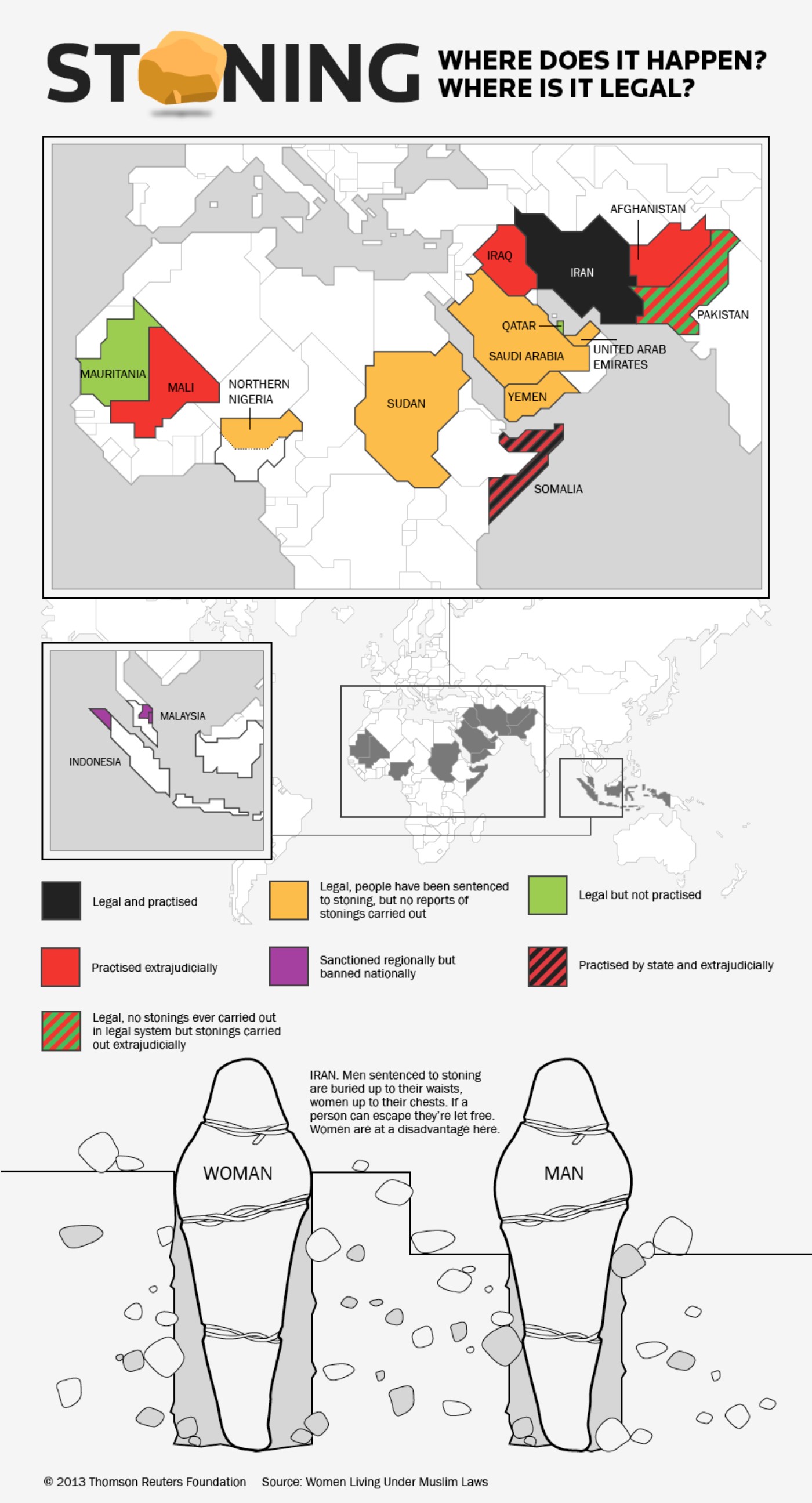 INFOGRAPHIC: Stoning - where is it legal?