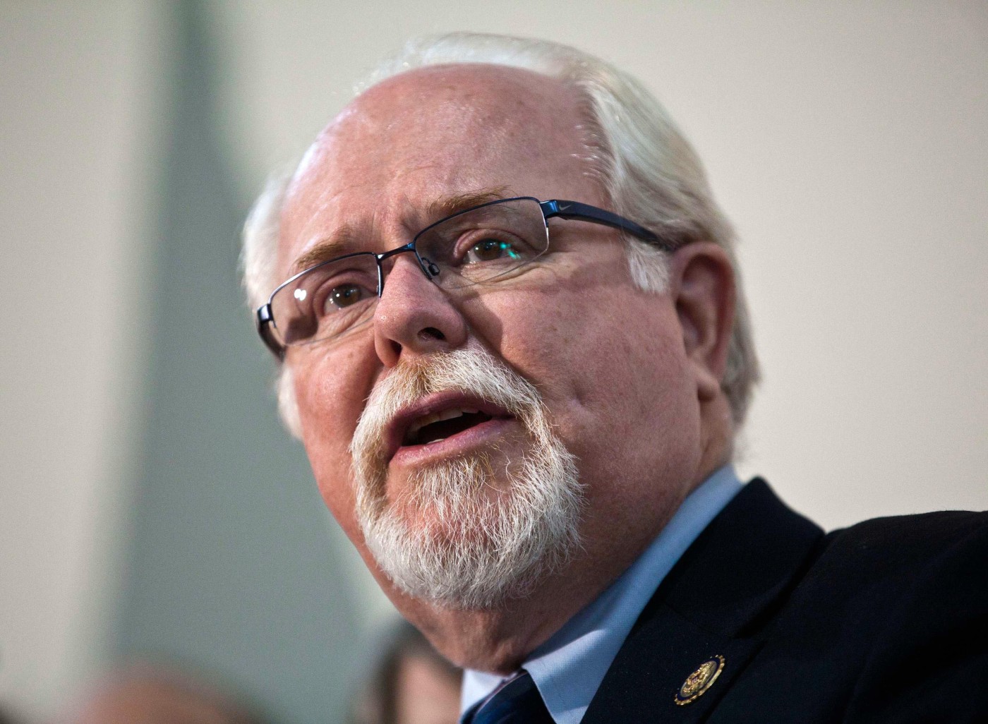 File photo of congressman Barber speaking at a news conference in the ...