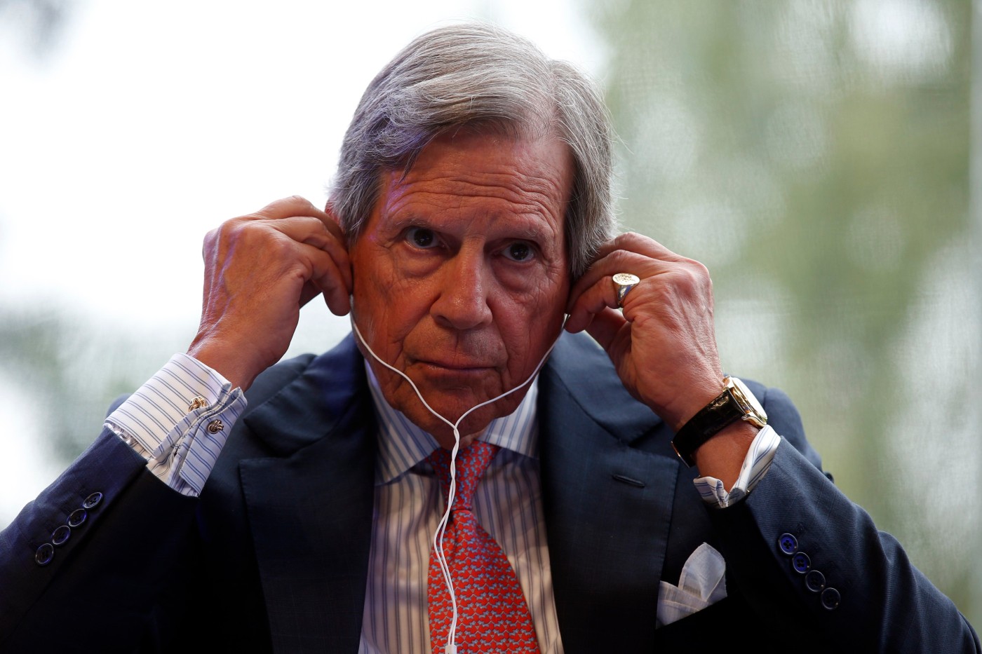 Bloomberg Chairman Peter Grauer attends the French employers' body ...