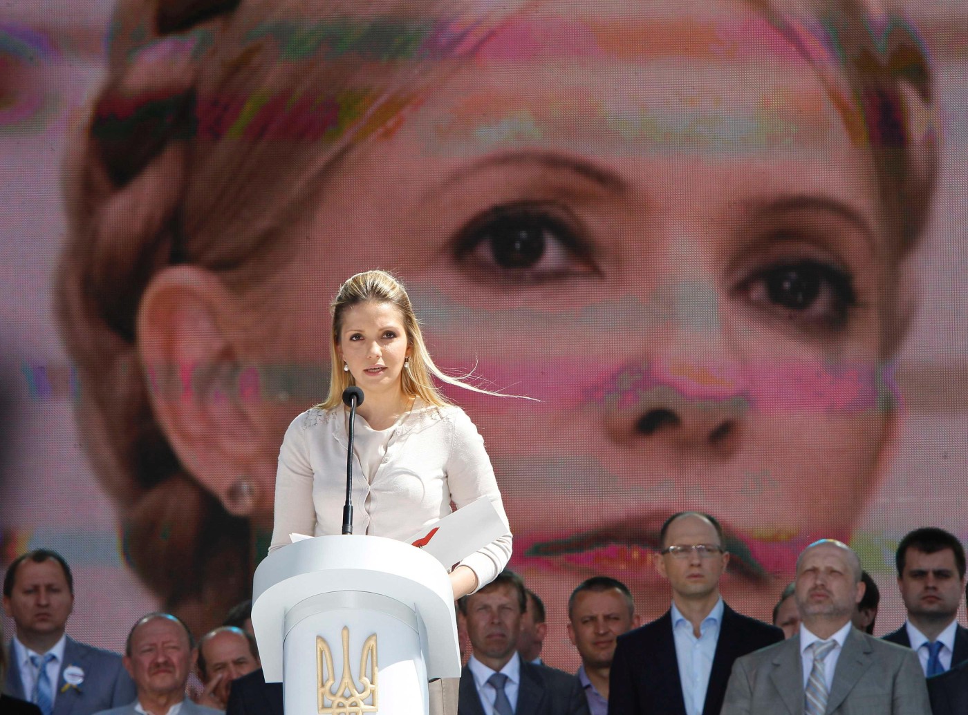 Yevgenia Tymoshenko, daughter of jailed Ukranian former Prime Minister and opposition leader ...