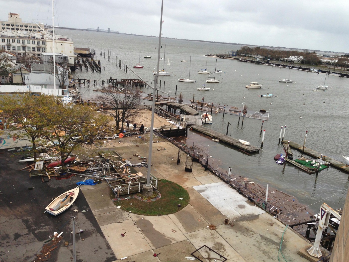 The damage to Sheepshead Bay is seen in the aftermath of Hurricane ...